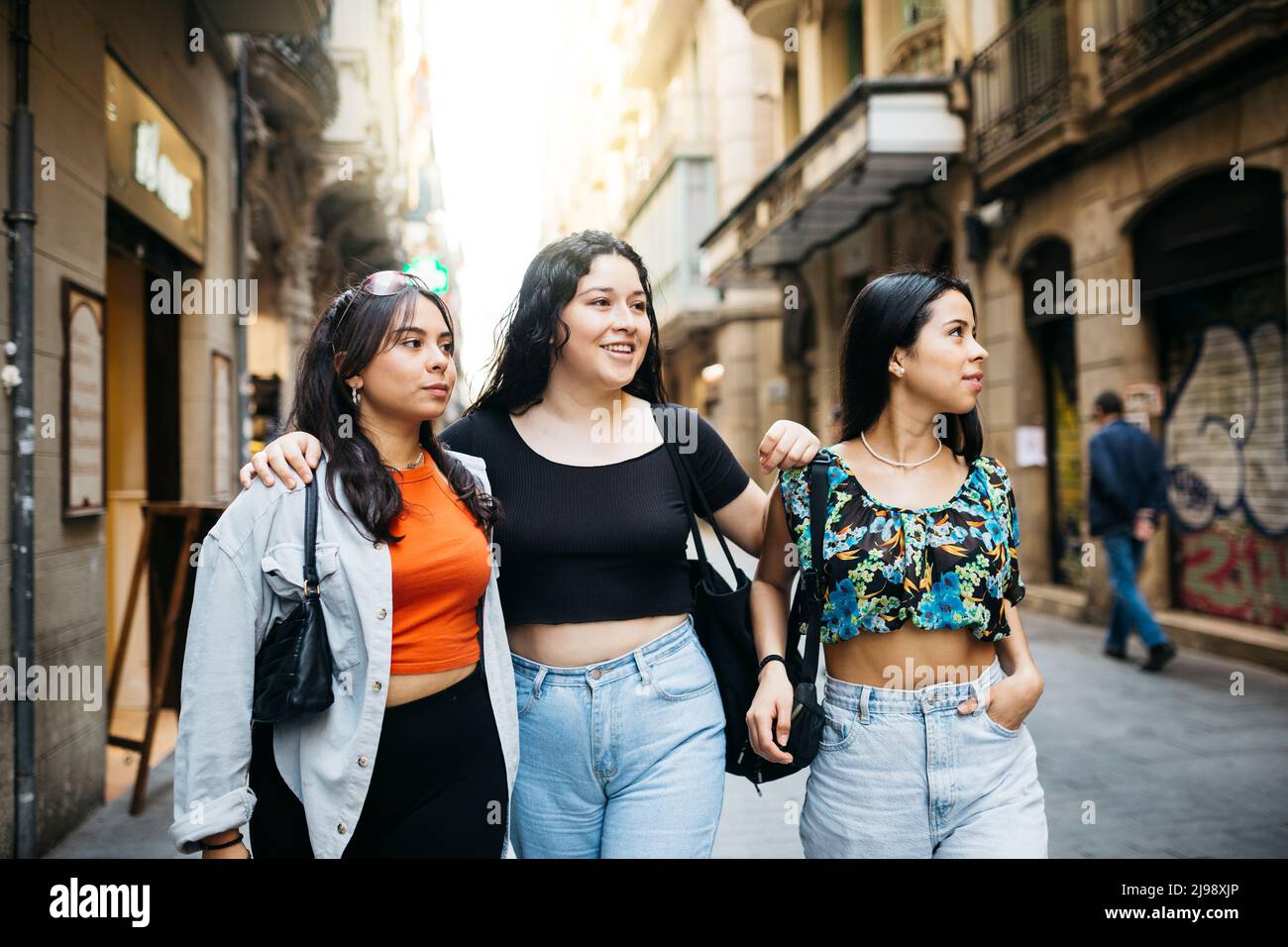 Female out and about on the street hi-res stock photography and images ...