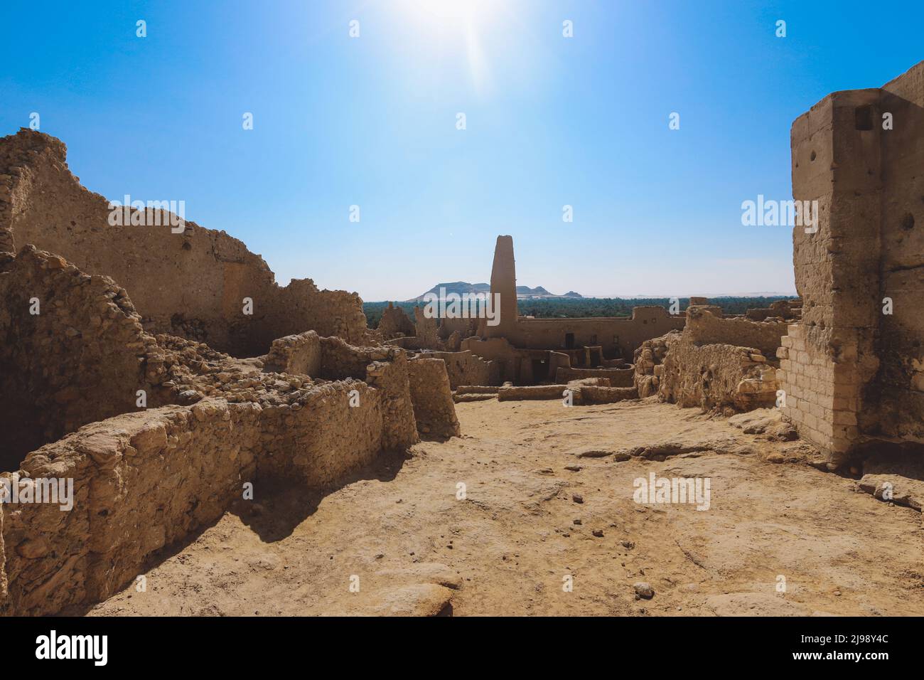 Panoramic View to the Unique and Ancient Ruins of the Temple of Amun ...