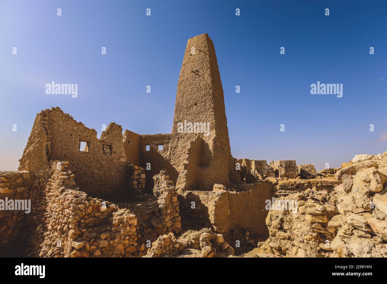 Panoramic View to the Unique and Ancient Ruins of the Temple of Amun ...