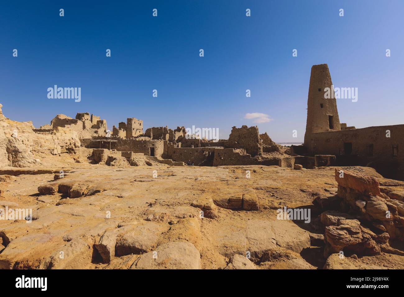 Panoramic View to the Unique and Ancient Ruins of the Temple of Amun ...