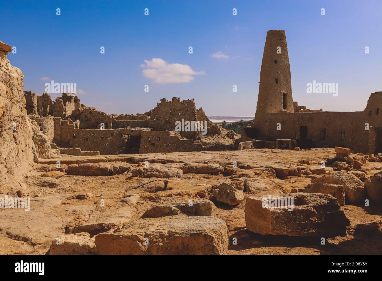 Panoramic View to the Unique and Ancient Ruins of the Temple of Amun ...