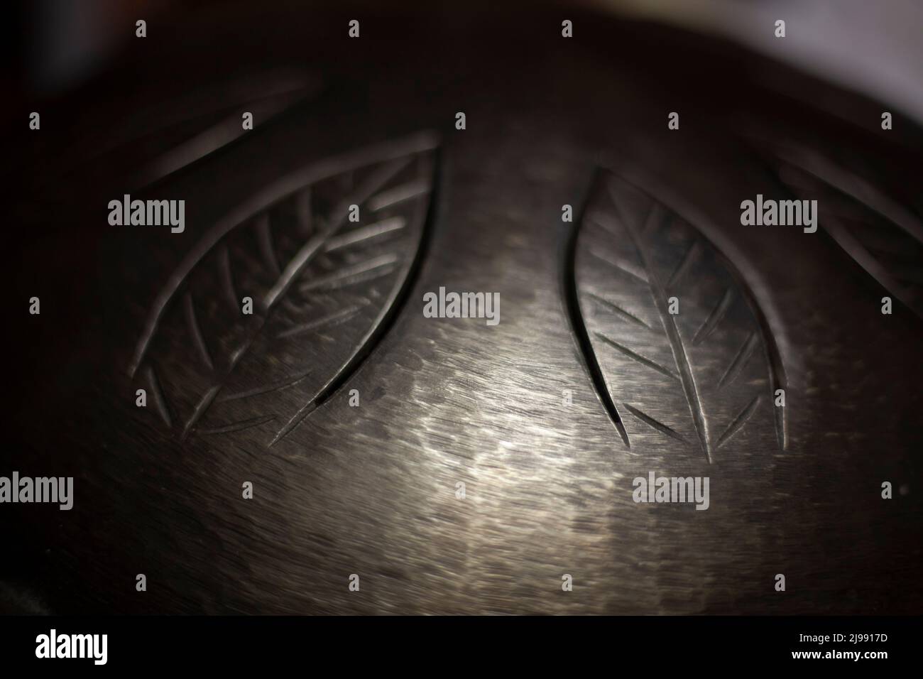 Metal percussion instrument for extracting sounds. Simple metal ...