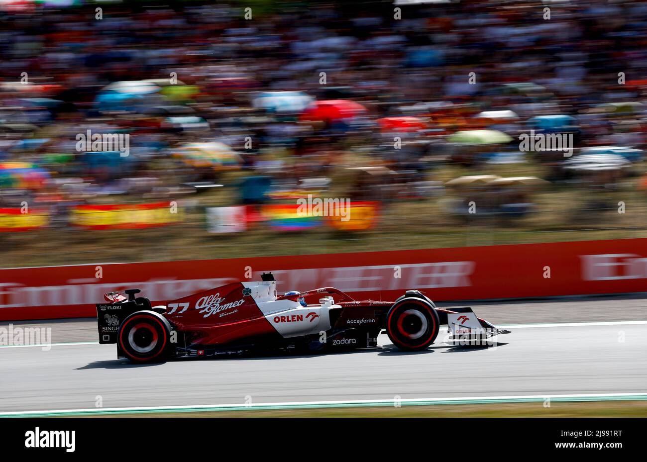 Barcelona, Spain. 21st May, 2022. #77 Valtteri Bottas (FIN, Alfa Romeo ...