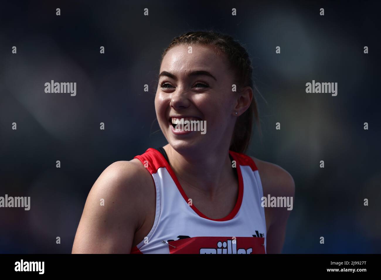 Great Britain’s Hannah Brier pictured following the 4x100m Women during ...