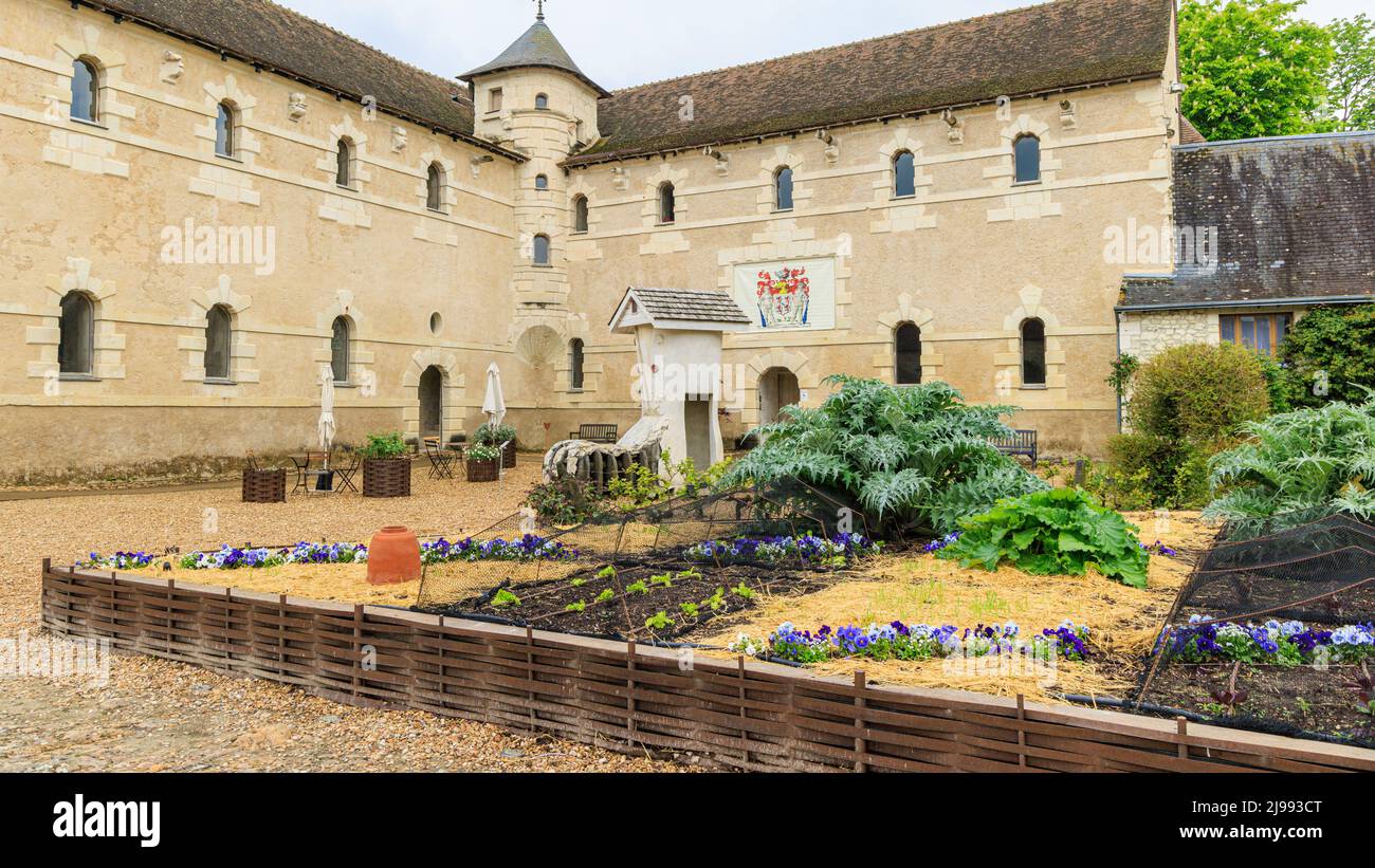 Lemere, Loire valley, France - April 25, 2022: Medieval Castle and ...