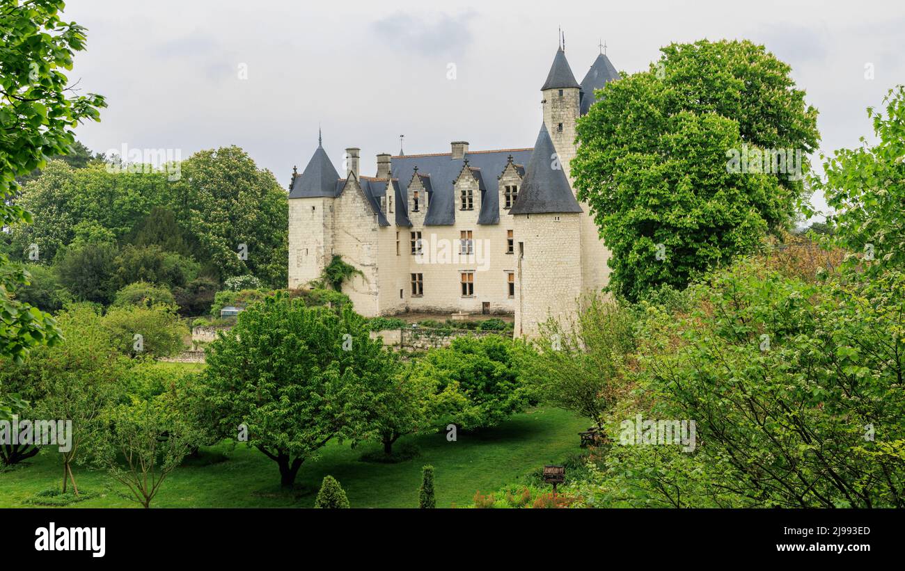 Lemere, Loire valley, France - April 25, 2022: Medieval Castle and ...