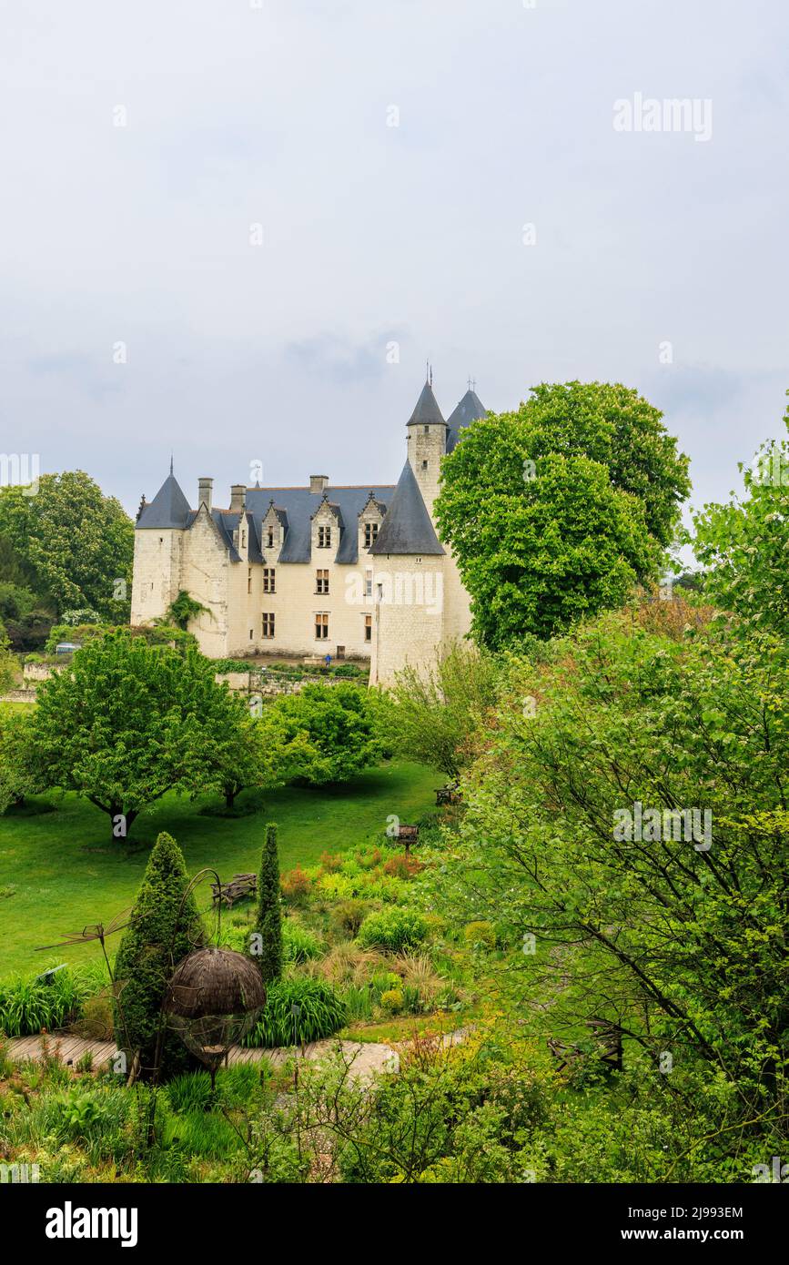 Lemere, Loire valley, France - April 25, 2022: Medieval Castle and ...