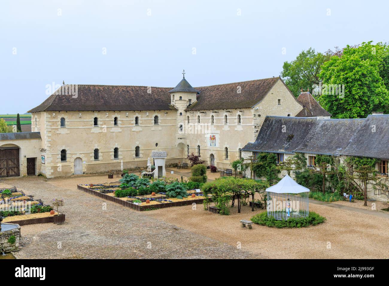 Lemere, Loire valley, France - April 25, 2022: Medieval Castle and ...