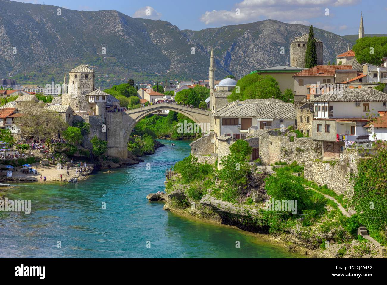 Neretva river und stari most old bridge hi-res stock photography and ...