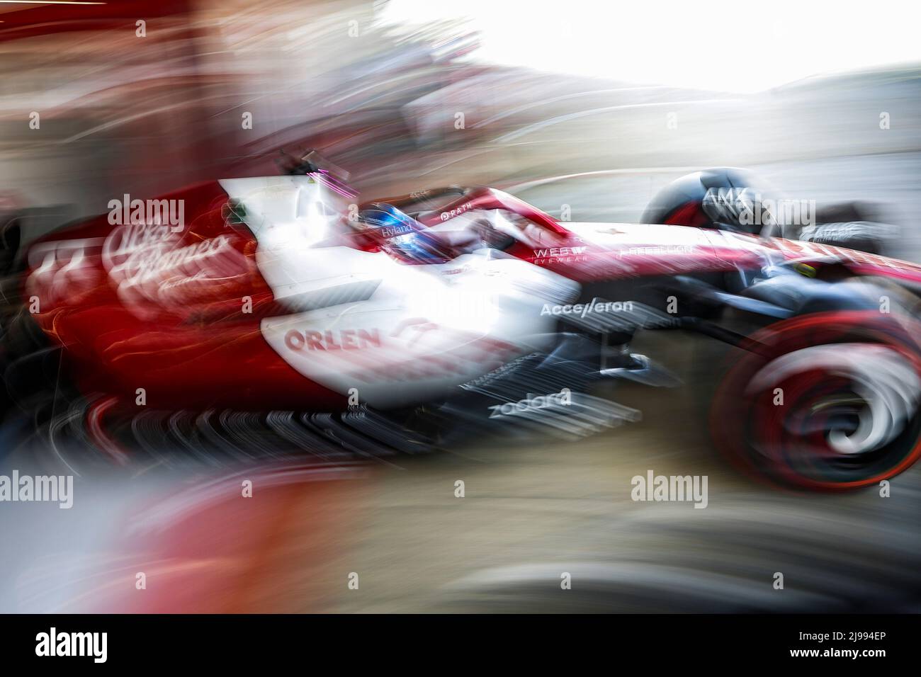Barcelona, Spain. 21st May, 2022. #77 Valtteri Bottas (FIN, Alfa Romeo ...