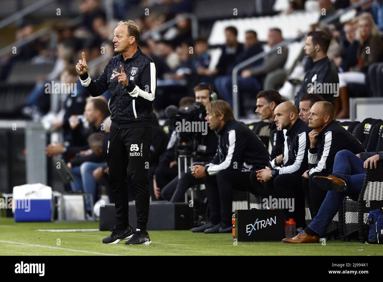 ALMELO - Heracles Almelo coach Rene Kolmschot during the Dutch play-off ...