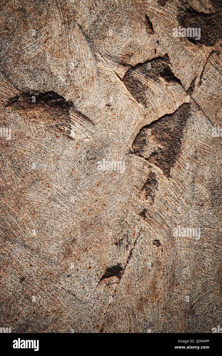 abstract background or texture of sandstone rocks with grooves Stock ...