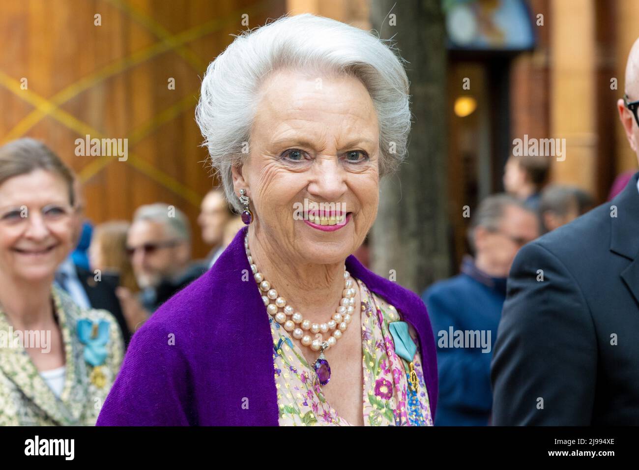 Princess Benedikte of Denmark attending a Ballet Gala honoring the ...