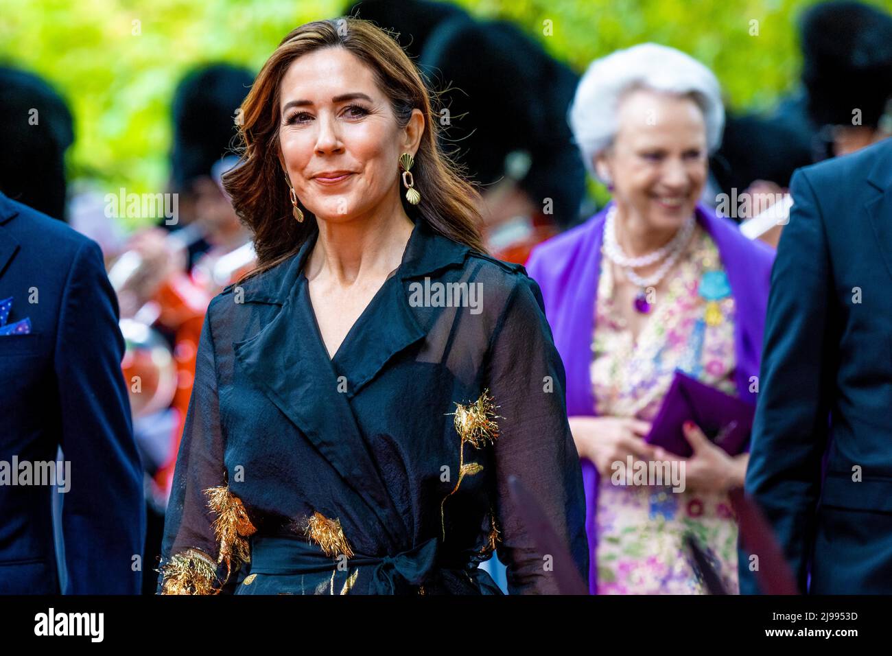 Crown Princess Mary of Denmark attending a Ballet Gala honoring the ...