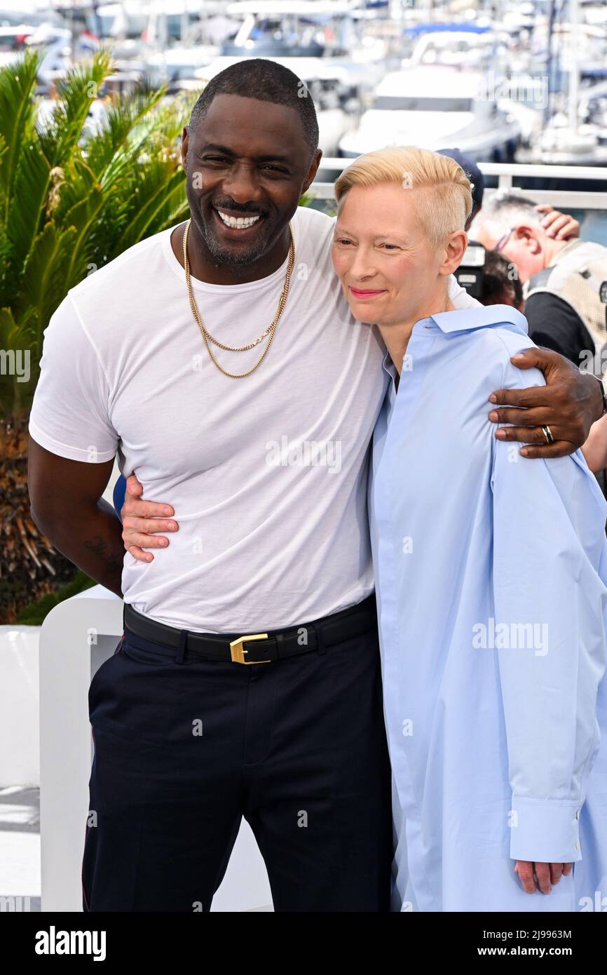 Idris Elba , Tilda Swinton 75th Cannes Film Festival Photocall of the ...