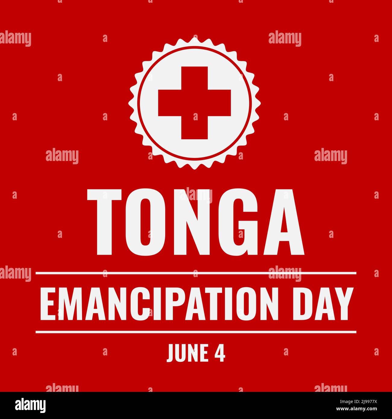 Tonga Emancipation Day typography poster. National holiday celebrated ...