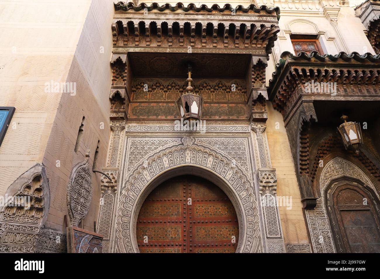 Door of a Building in Fez City, Morocco Stock Photo - Alamy