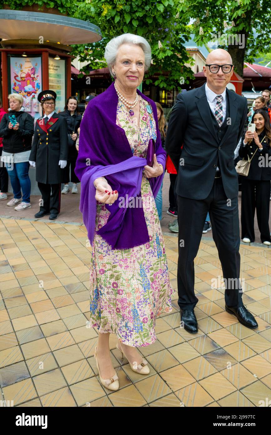 Princess Benedikte of Denmark attending a Ballet Gala honoring the ...