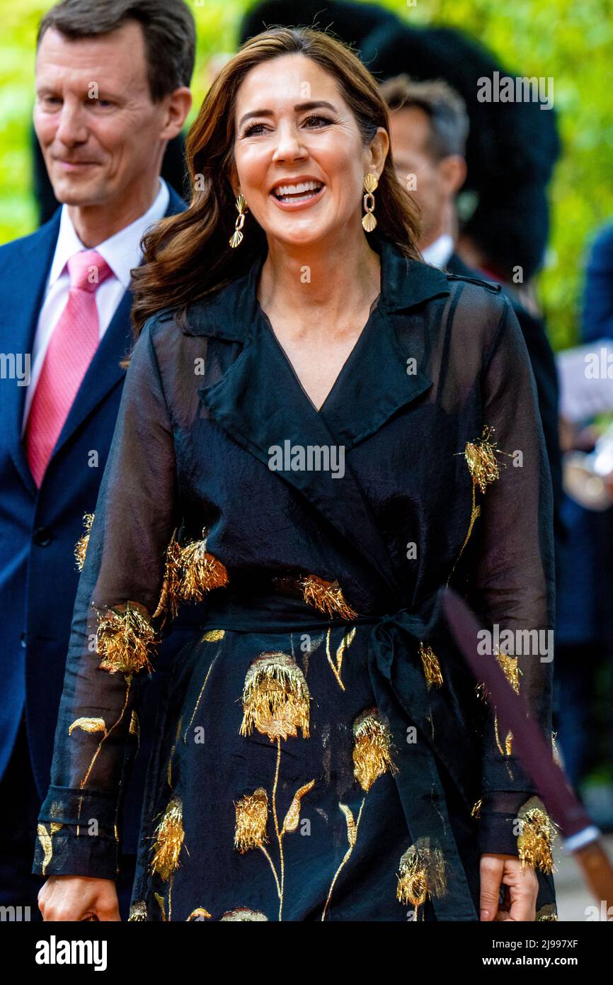 Crown Princess Mary of Denmark attending a Ballet Gala honoring the ...