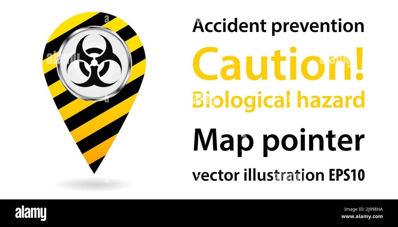 Map pointer. Safety information. Industrial design Vector illustration ...