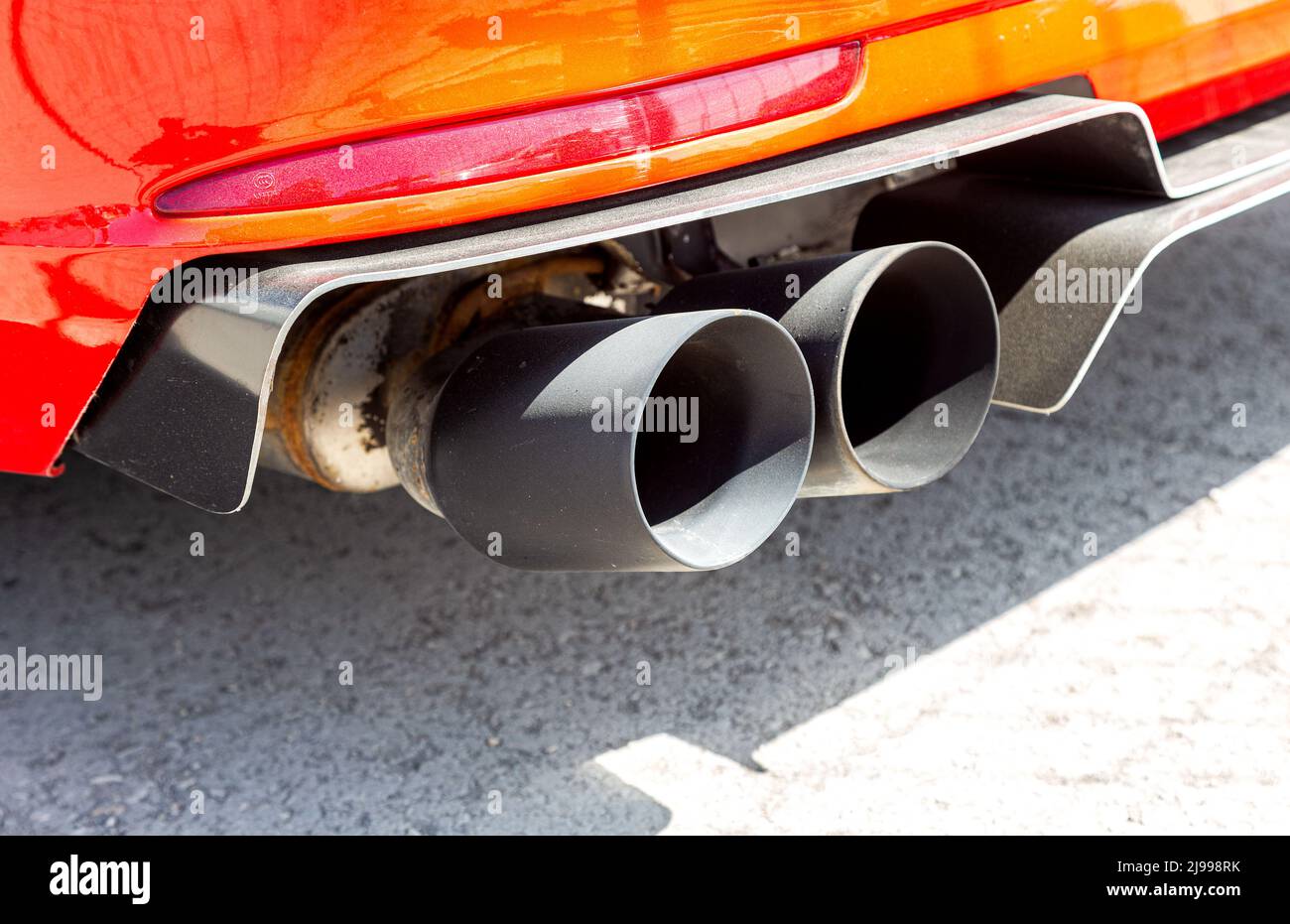 Double exhaust pipe hi-res stock photography and images - Alamy