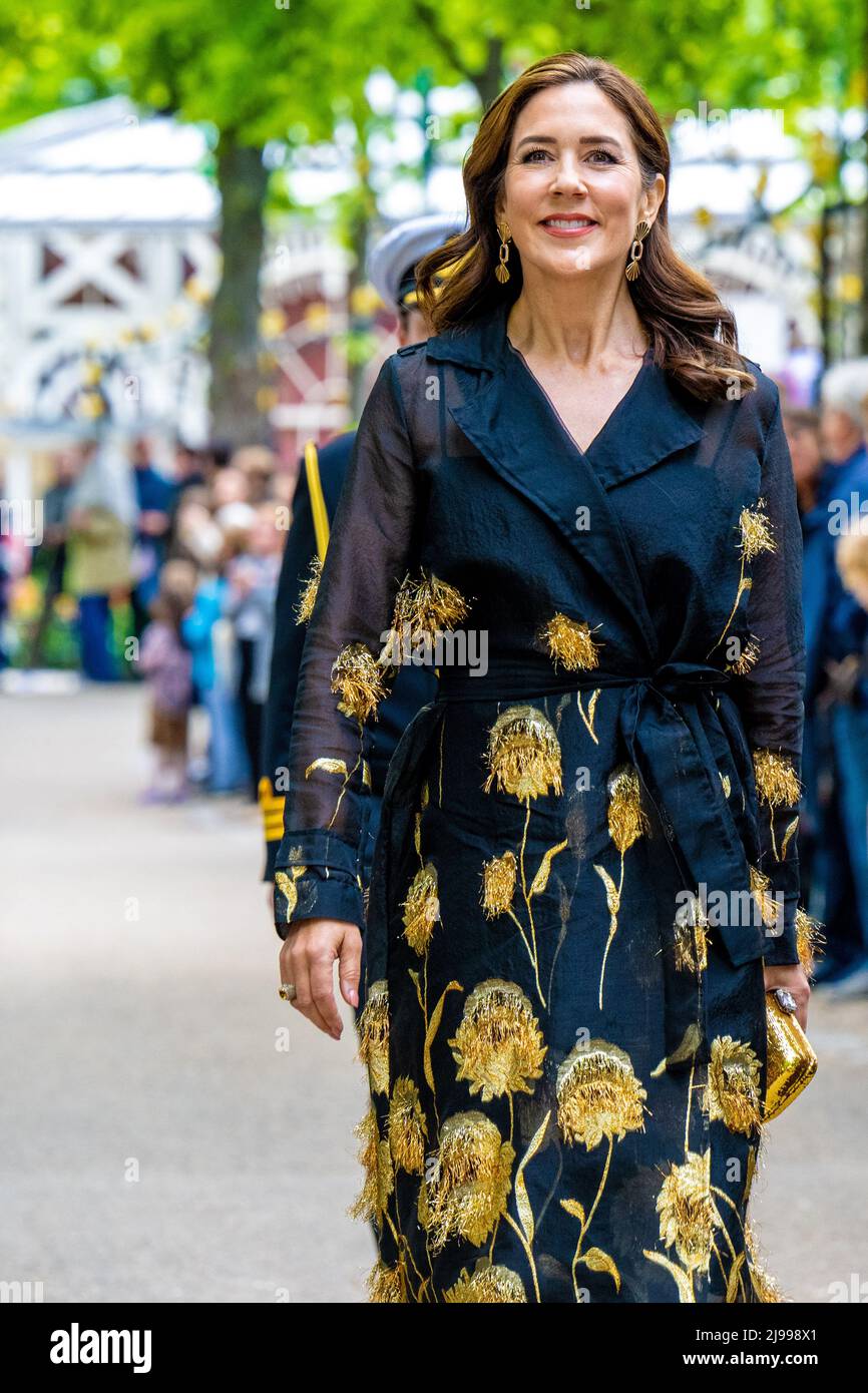 Crown Princess Mary of Denmark attending a Ballet Gala honoring the ...