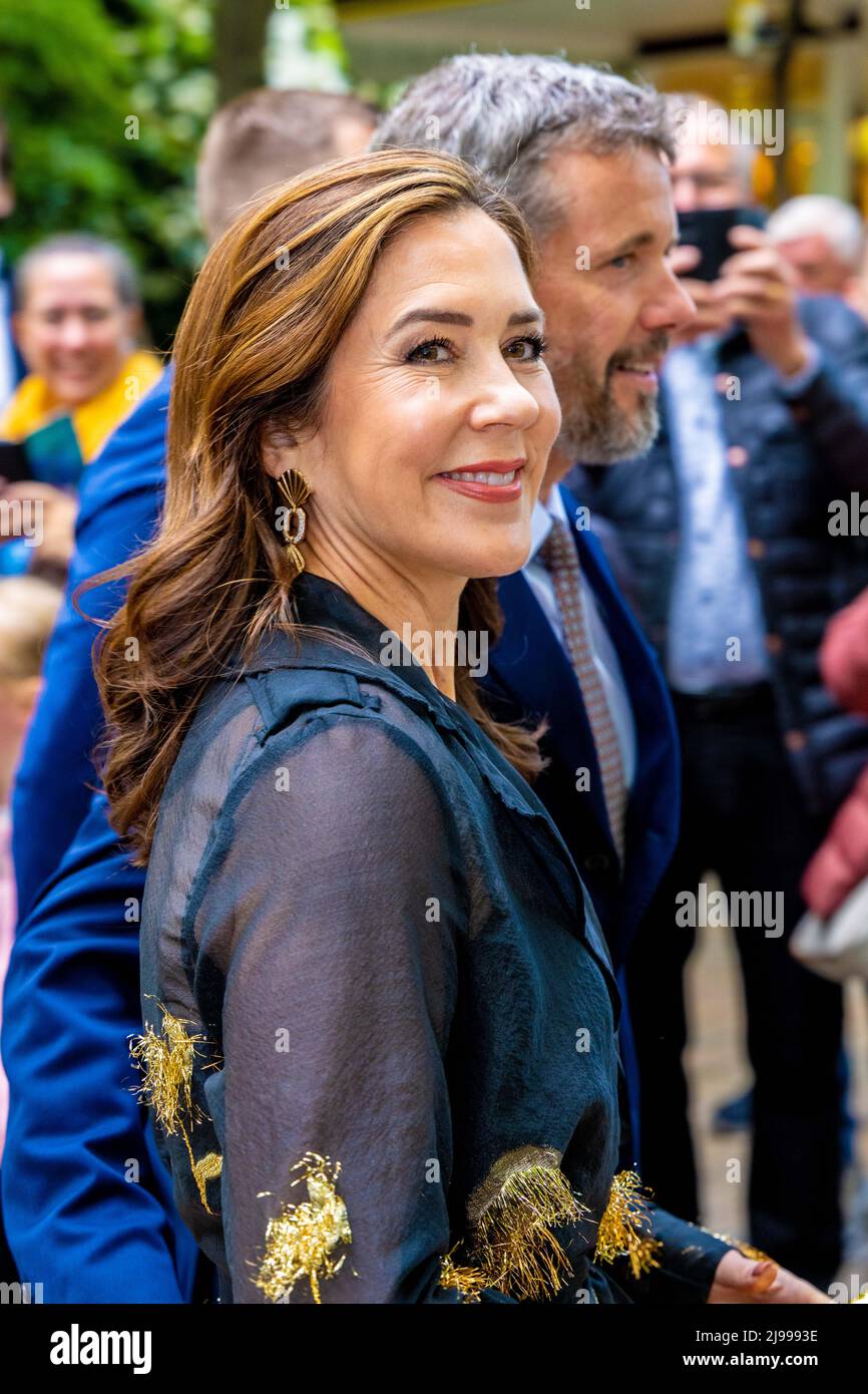 Crown Princess Mary of Denmark attending a Ballet Gala honoring the ...