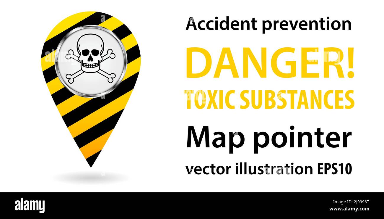 Map pointer. Safety information. Industrial design Vector illustration ...
