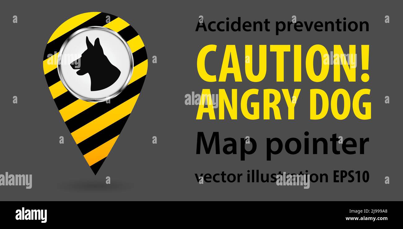 Map pointer. Be aware of dogs. Safety information. Industrial design ...