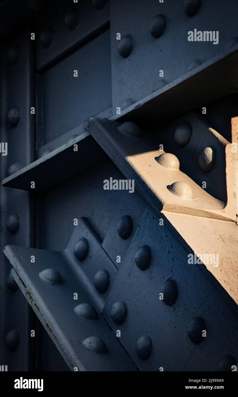 background or texture Detail of a dark iron beam Stock Photo - Alamy