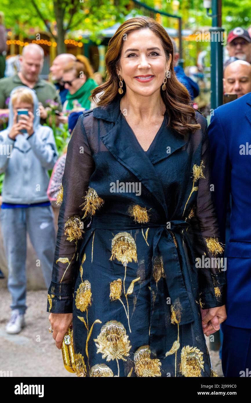 Crown Princess Mary of Denmark attending a Ballet Gala honoring the ...
