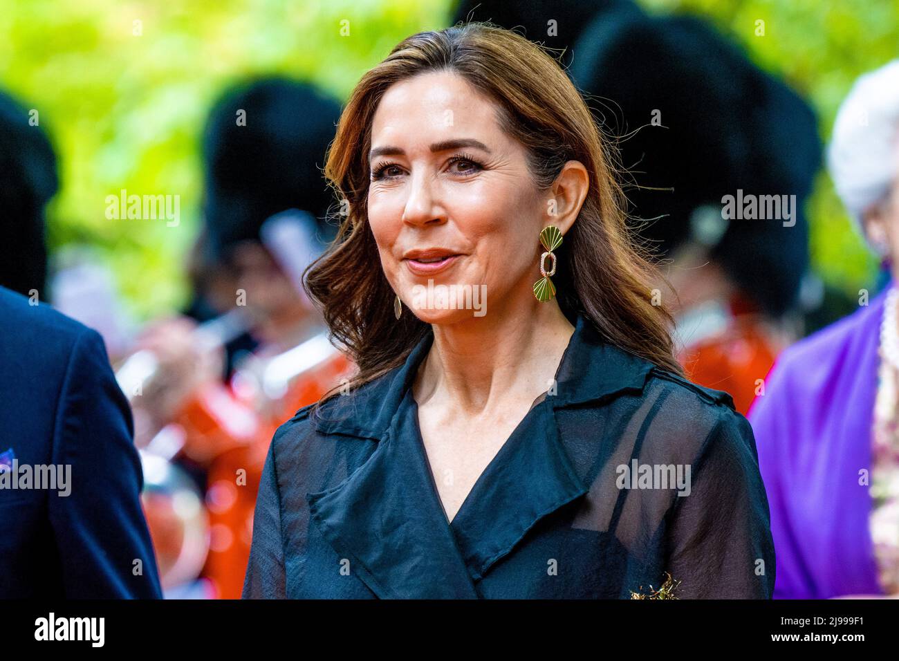 Crown Princess Mary of Denmark attending a Ballet Gala honoring the ...