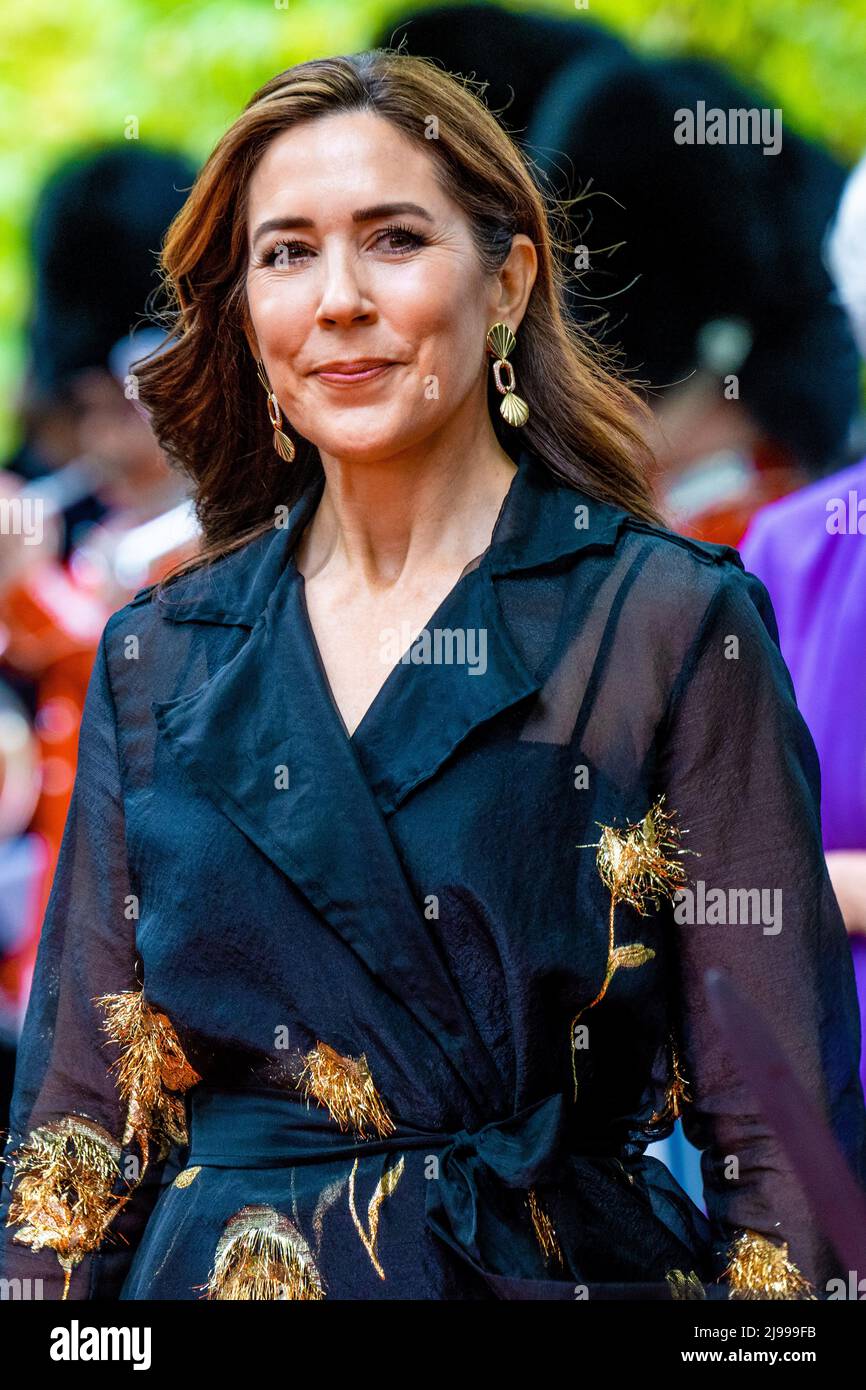 Crown Princess Mary of Denmark attending a Ballet Gala honoring the ...