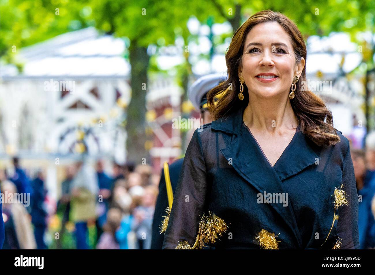 Crown Princess Mary of Denmark attending a Ballet Gala honoring the ...