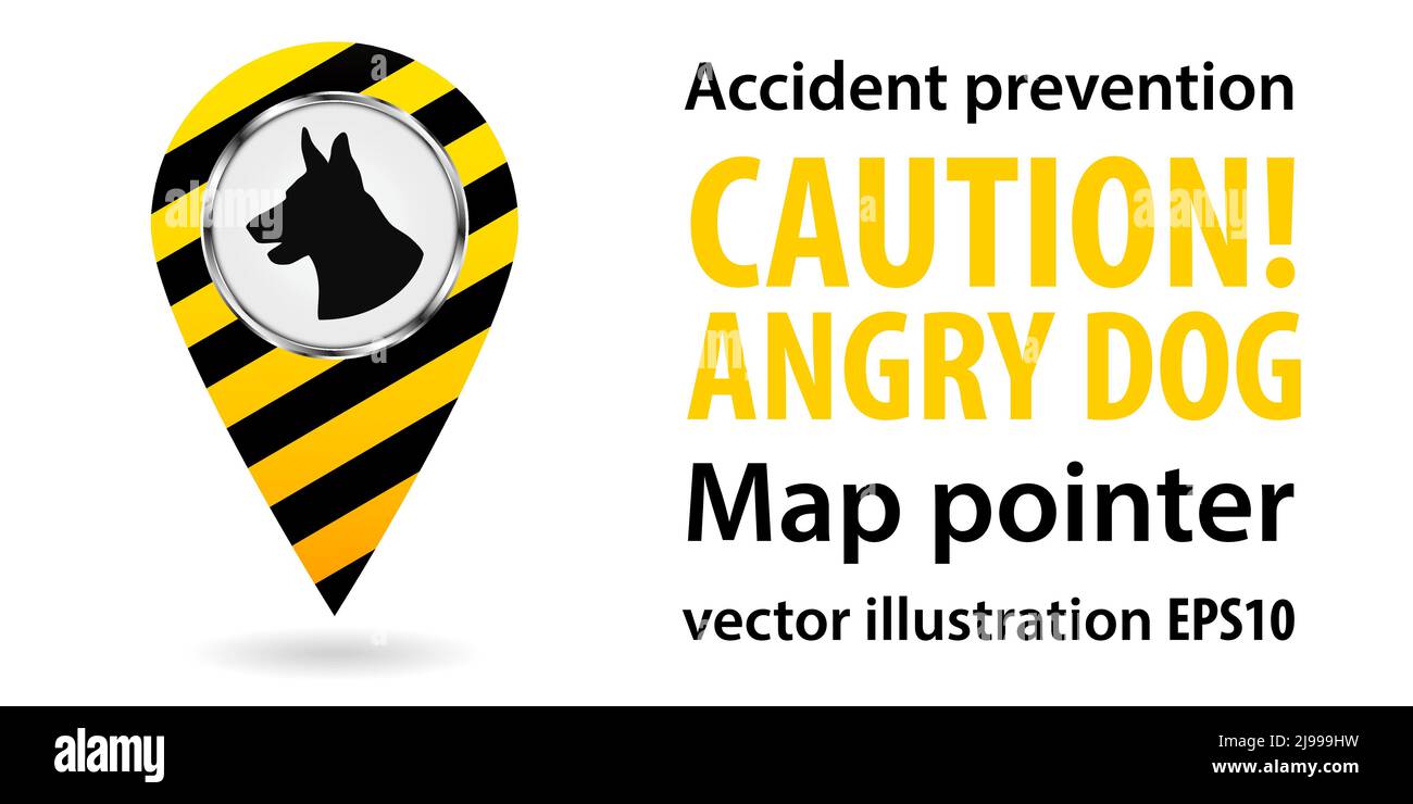 Map pointer. Be aware of dogs. Safety information. Industrial design ...