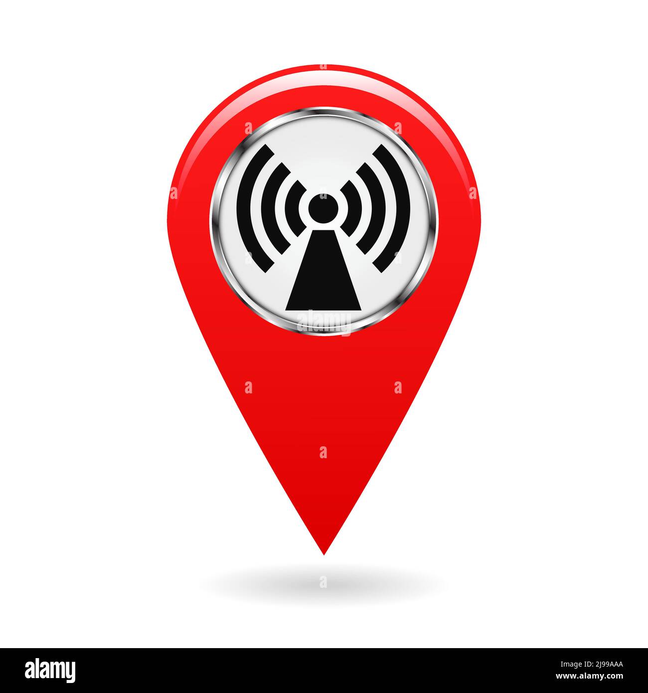 Map pointer. Index electromagnetic field areas on the map. Safety ...
