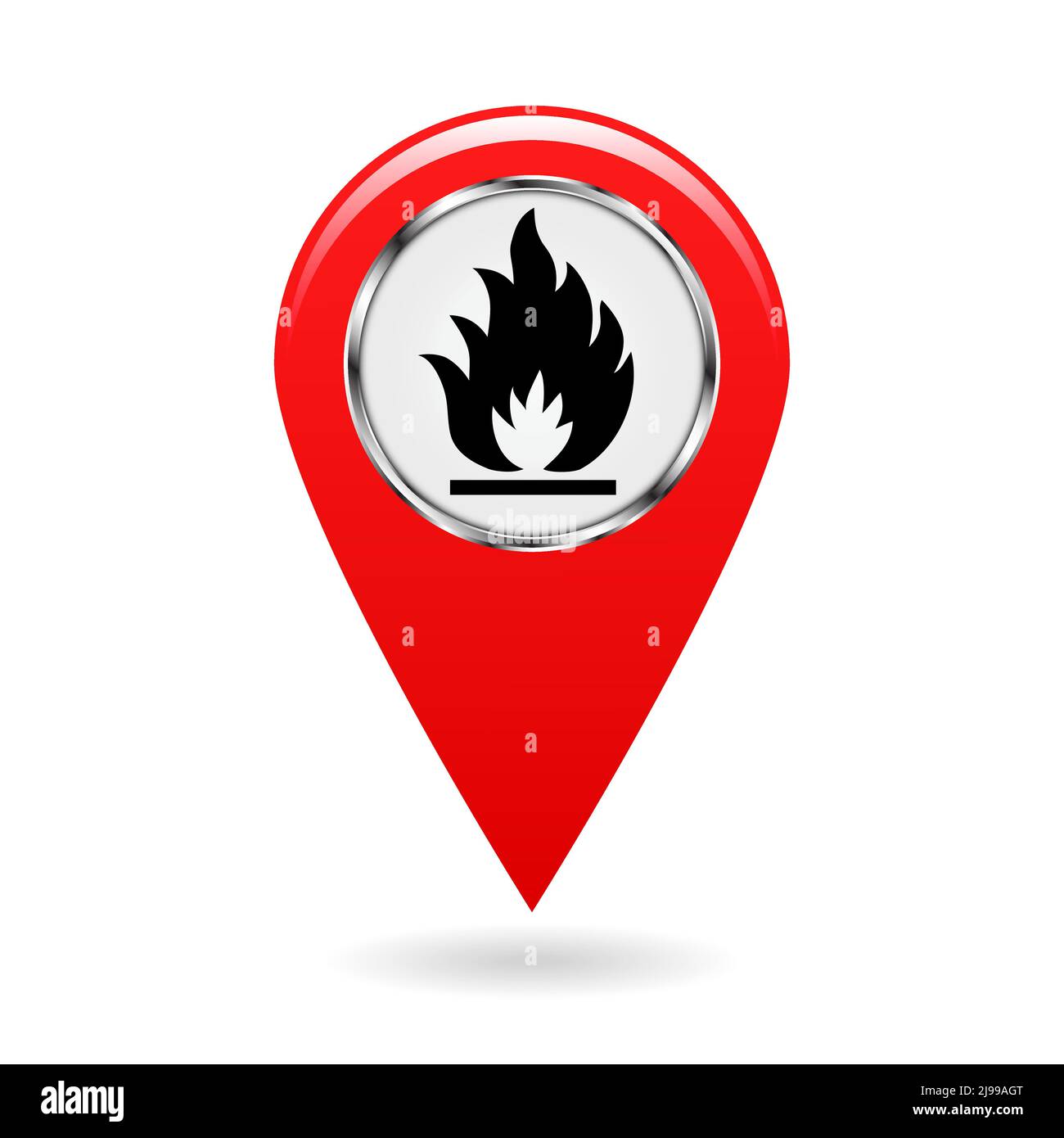 Map pointer. Index of flammable substances in the area map. Safety ...