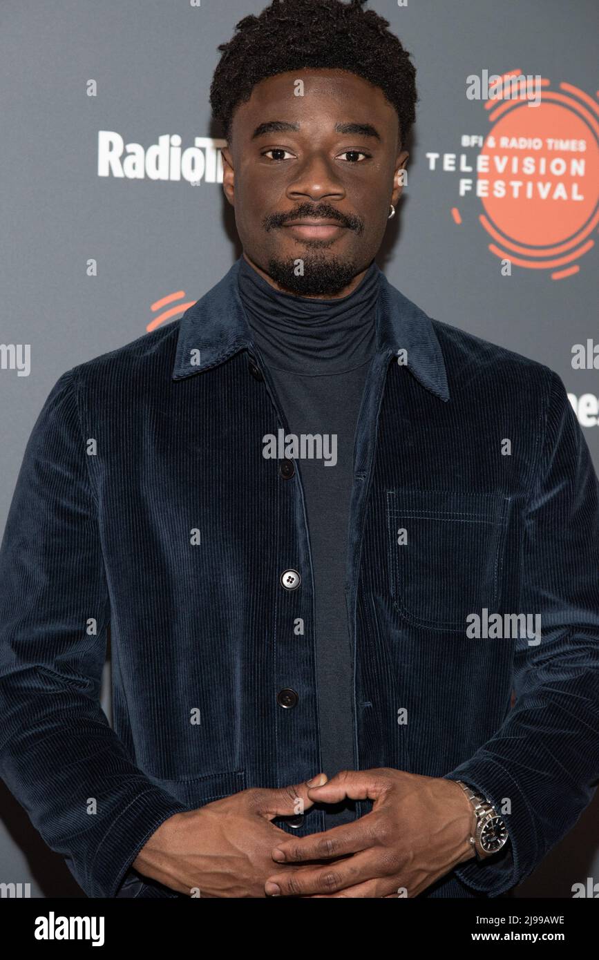 Charles Babalola attends the "The Outlaws" TV Preview Photocall at BFI ...