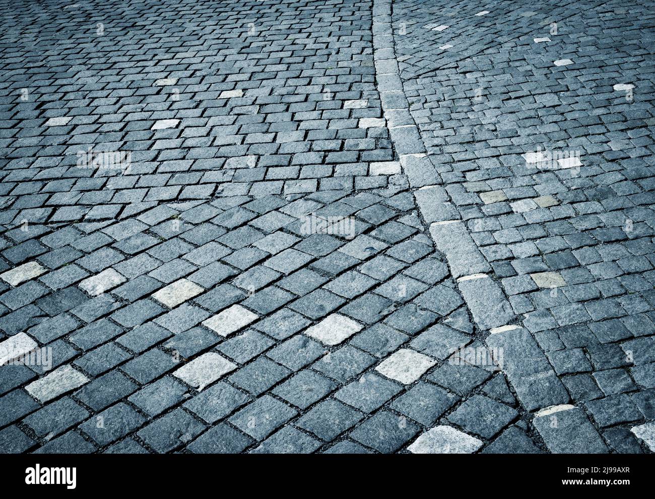 background or texture detail of cube stone pavement with arc Stock ...