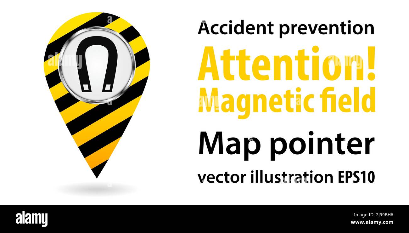 Map pointer. Attention magnetic field. Safety information. Industrial ...