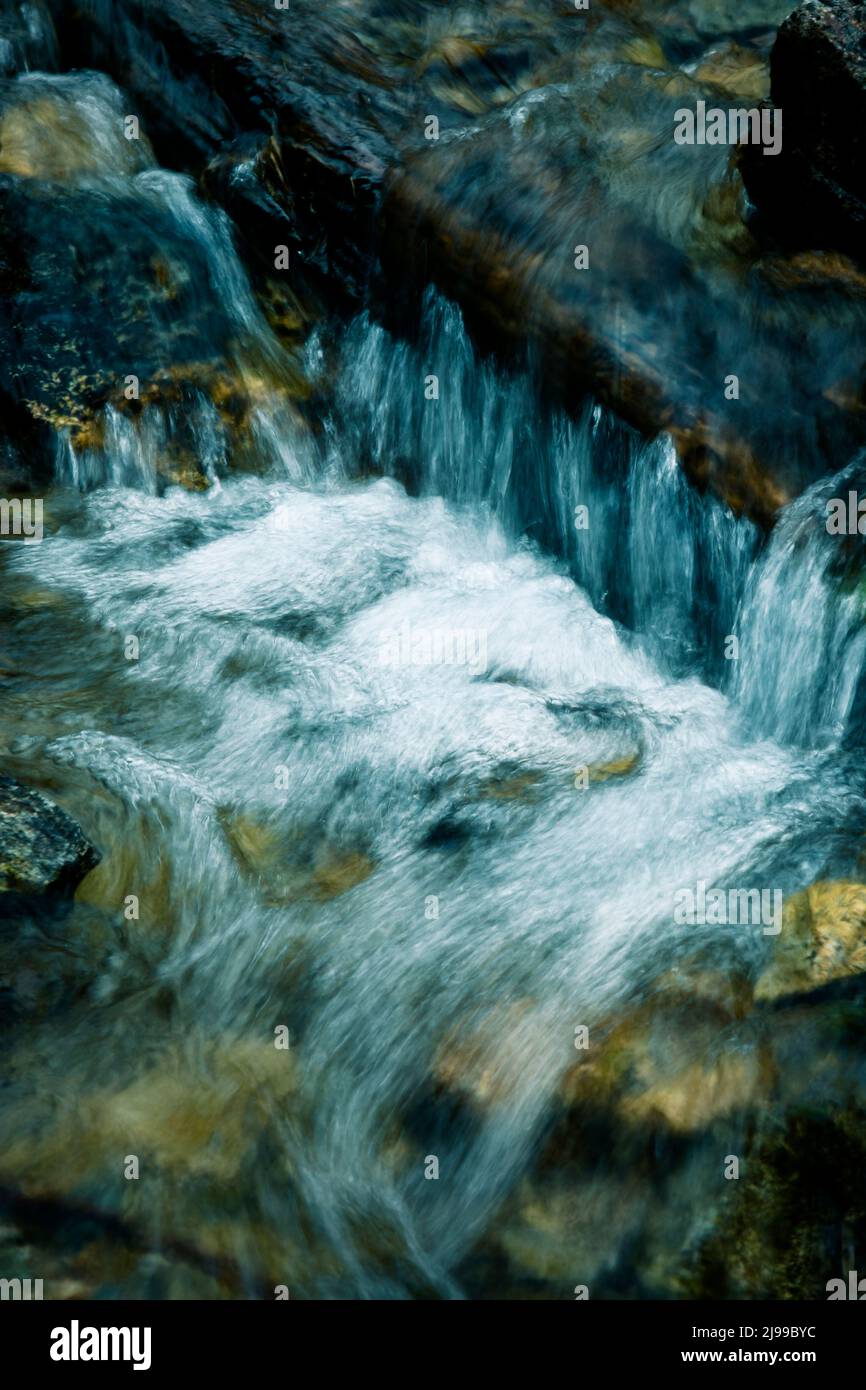 Waterfall through the wood hi-res stock photography and images - Alamy