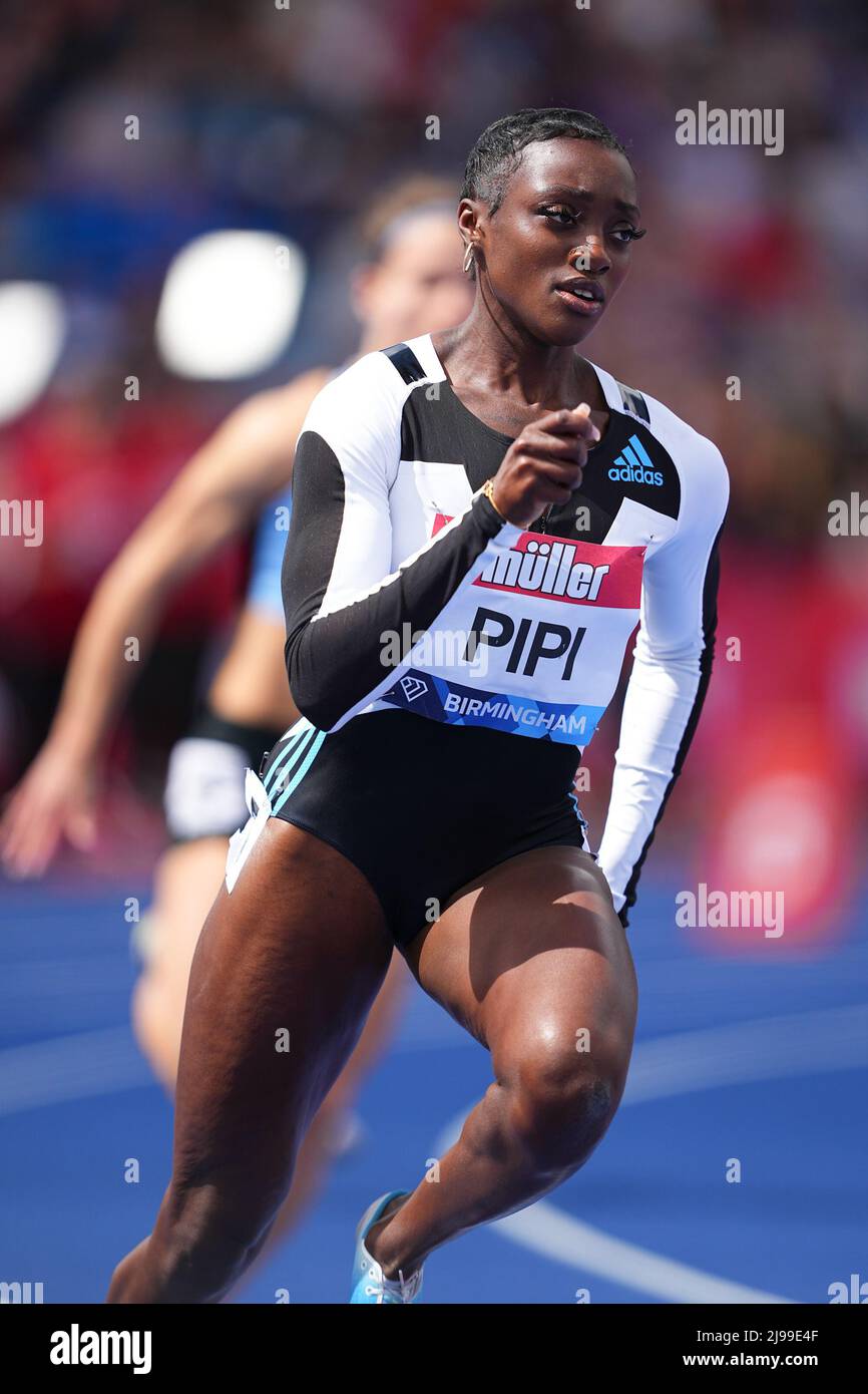 Ama Pipi iof Great Britain n the women’s 400m during the Muller Birmingham Diamond League ...