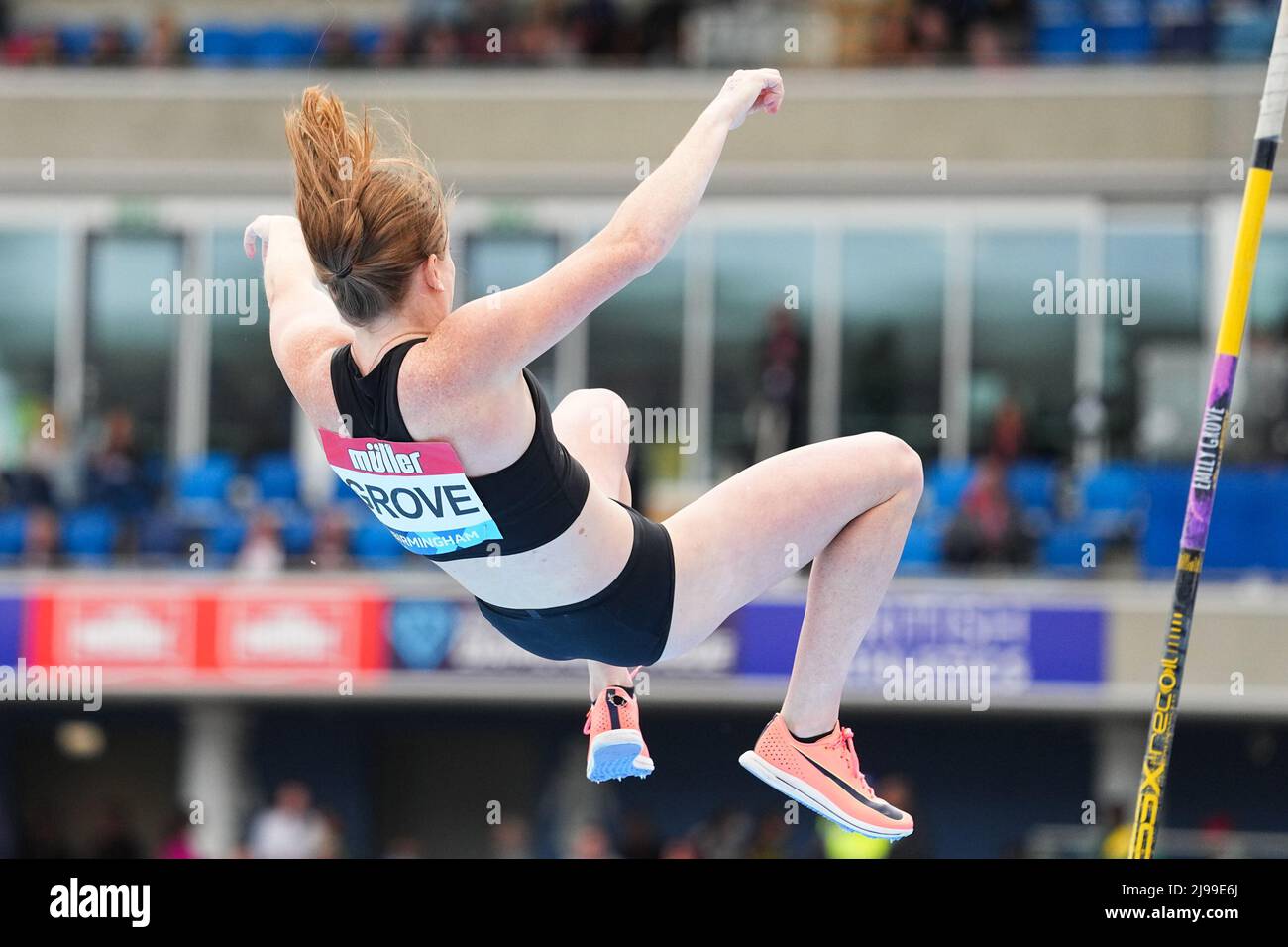 Birmingham, UK. 21st May, 2022. Emily Grove of USA for the women's pole ...
