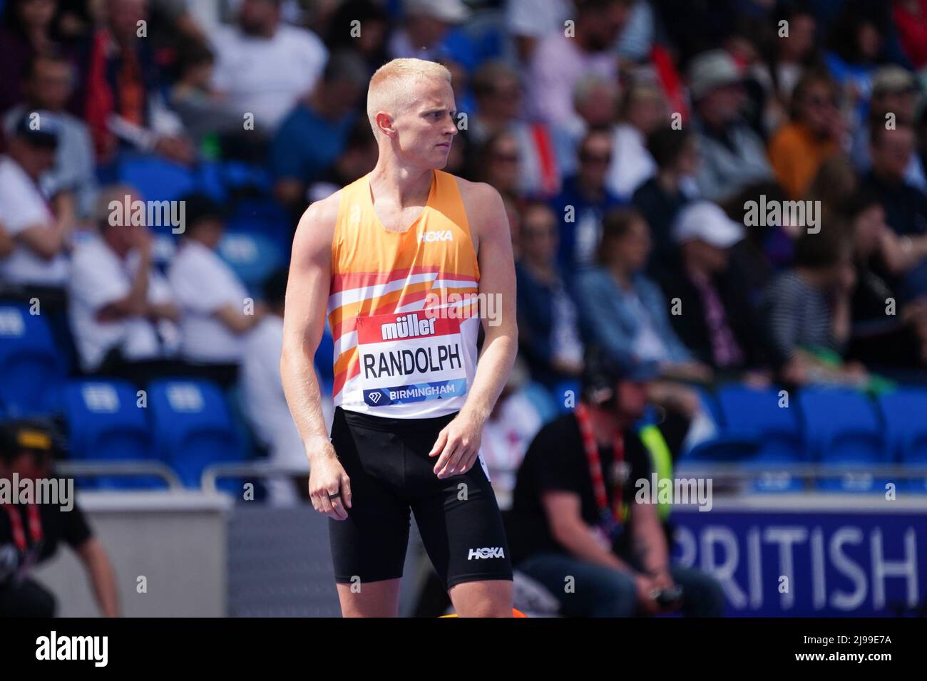 Thomas Randolph of Great Britainlines up for the men’s 800m during the ...