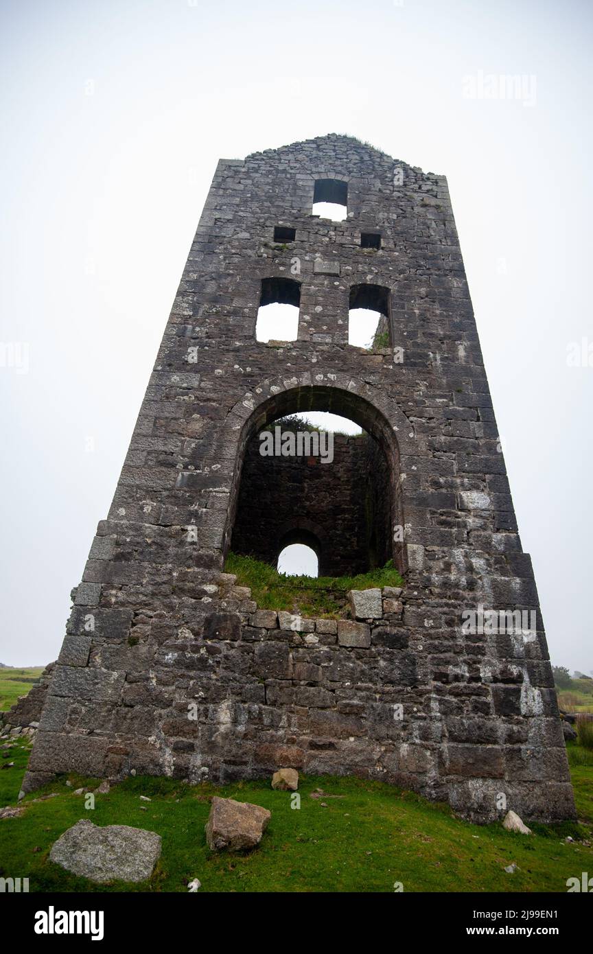 The Bellingham Shaft Pumping House of Wheal Jenkin Mine, Minions ...
