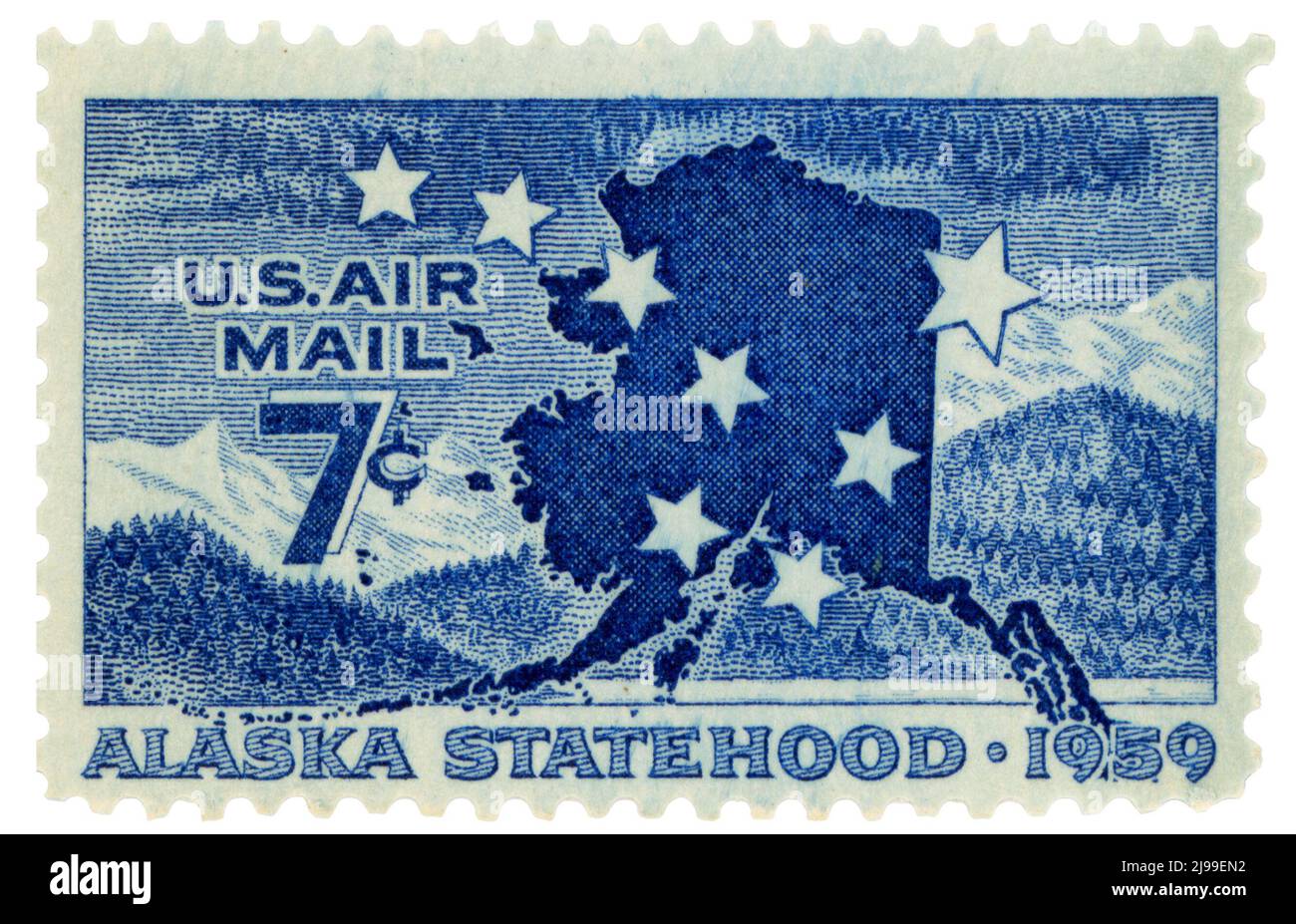 Alaska Statehood stamp issued 1959 Stock Photo - Alamy