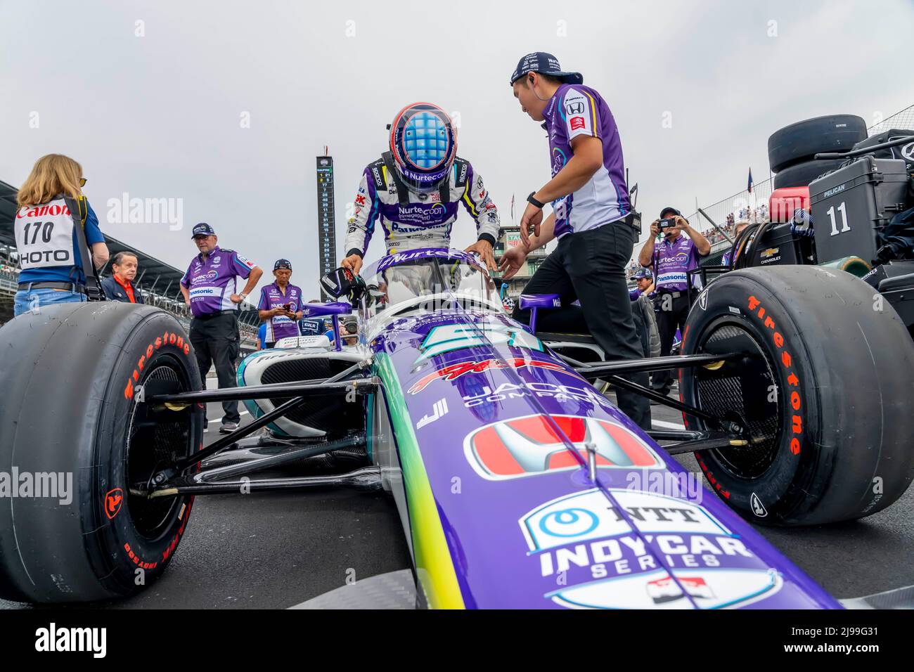 Indianapolis, Indiana, USA. 21st May, 2022. TAKUMA SATO (51) of Tokyo ...