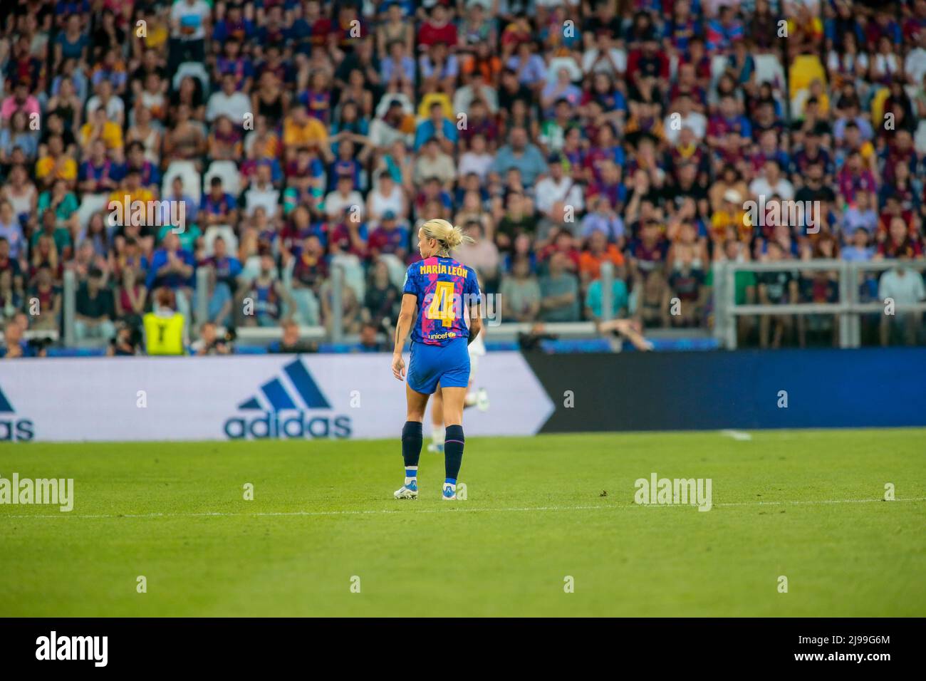 Maria Pilar Leon of Barcelona Women during the UEFA Women's Champions ...