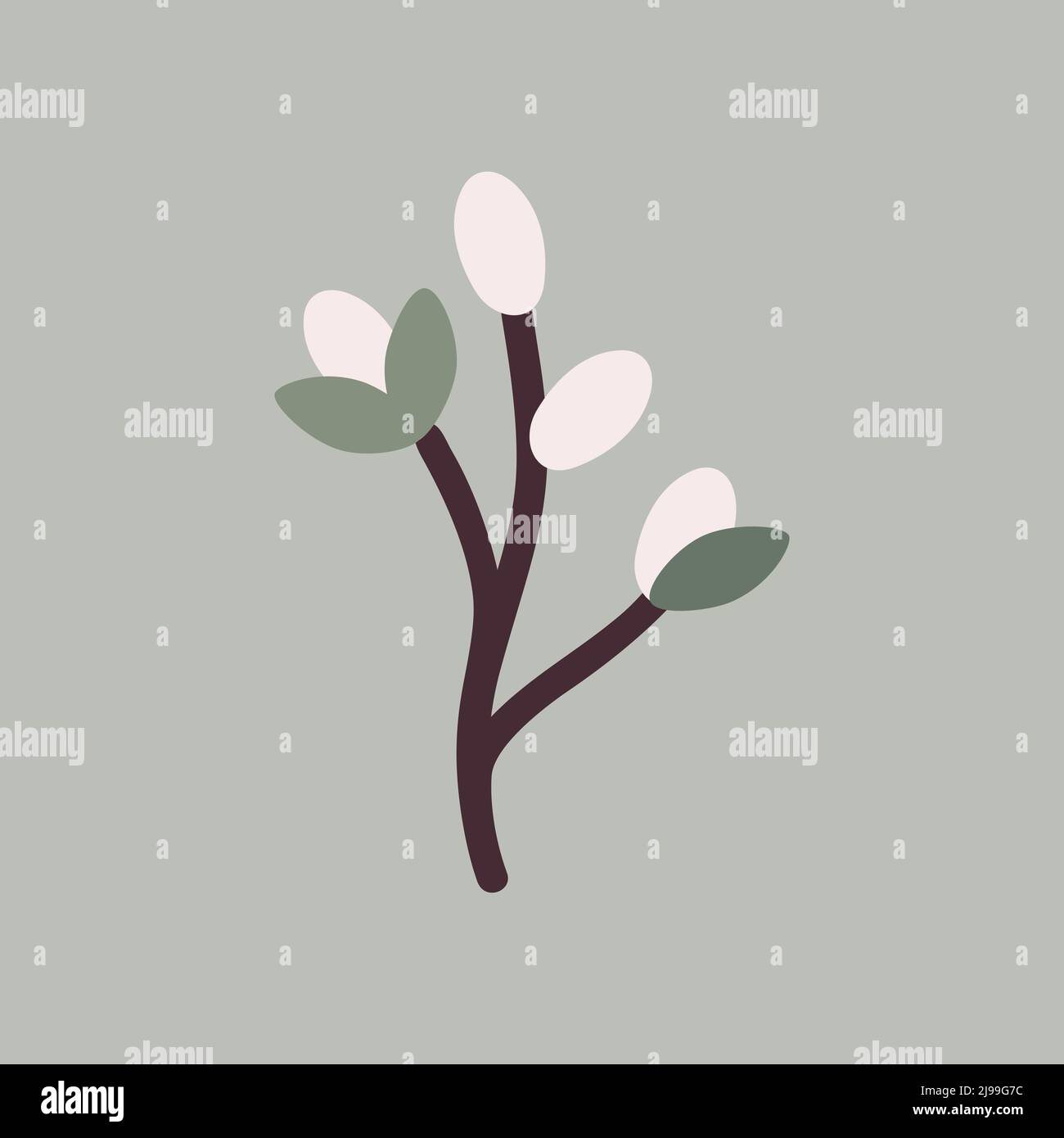 Abstract spring tree branch Stock Vector Image & Art - Alamy