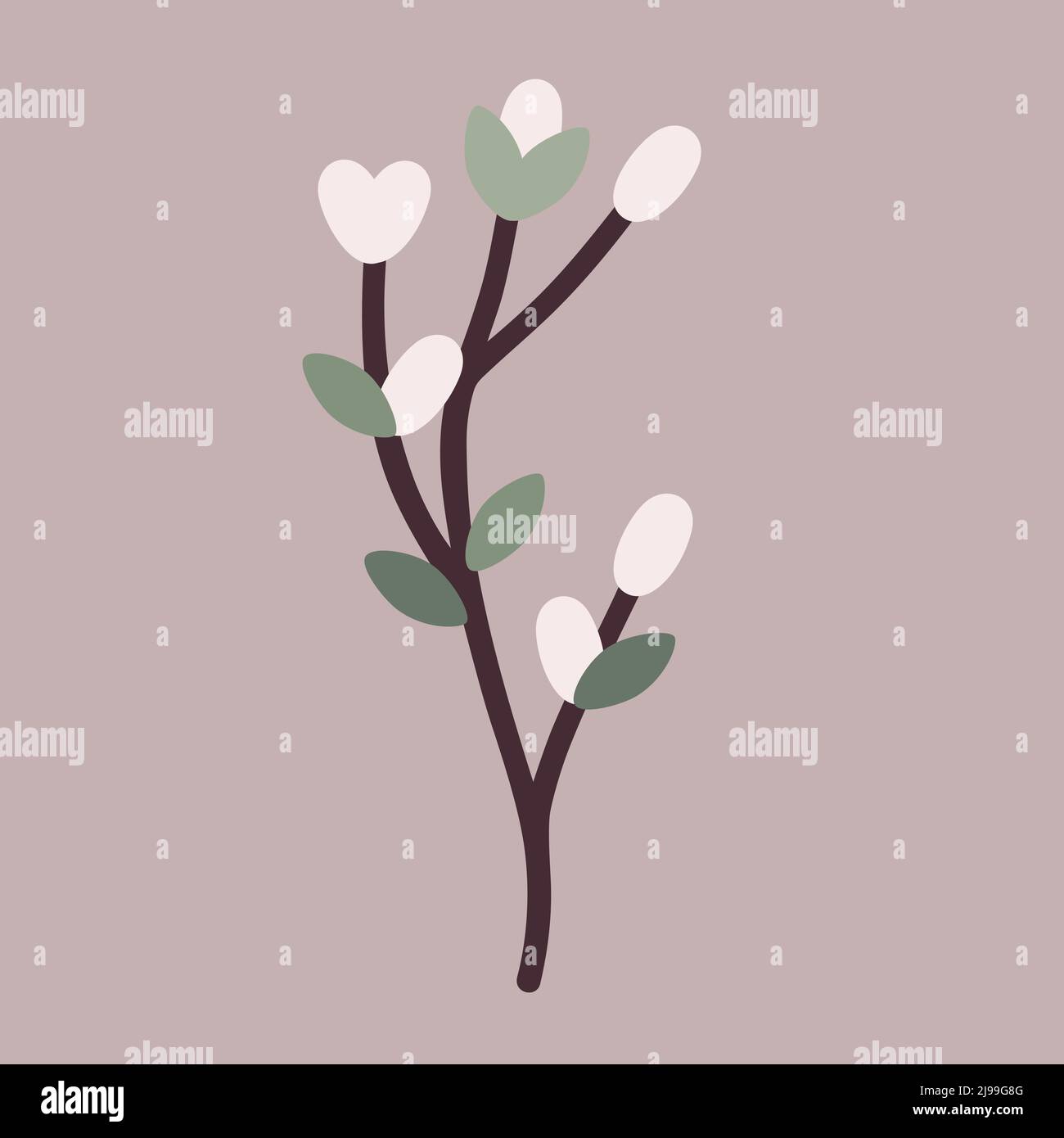 Abstract spring tree branch Stock Vector Image & Art - Alamy